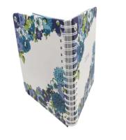 China CMYK Printing Hard Cover Book Customized Gold Spiral Notebook With Sticker And Memo Pad for sale