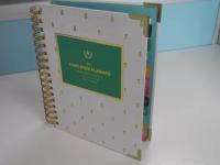China Customized Organizer Notebook Planner Digital Printing Coil Bound Notebook OEM for sale