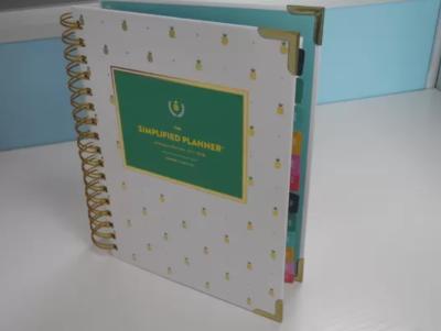 China Customized Organizer Notebook Planner Digital Printing Coil Bound Notebook OEM for sale