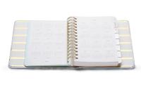 China PVC Cover Organizer Planner Book A4 / A5 / A6 Spiral Bound Planners With Gold Foils for sale