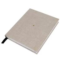 China Gold Foils Fabric Covered Book OEM Cloth Covered Book With Silk Ribbon Bookmark for sale