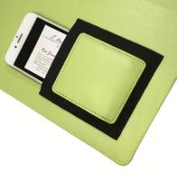 China A4 A5 B5 PU Leather Notebook Green Hardcover Organizer With Buckle Closure for sale