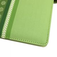 China A4 A5 B5 PU Leather Notebook Green Hardcover Organizer With Buckle Closure for sale