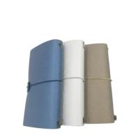 China A6 PU Leather Notebook Custom Color Leather Cover Notepad With Rubber Band for sale
