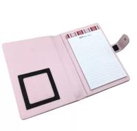 China B5 Hardcover Business Notebook 233*165mm Hard Cover Notepad Pink With Buckle Closure for sale