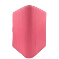 China Pink PU Leather Folder OEM Leather Landscape Binder A4 For Office Supplies for sale