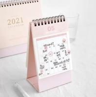 China Matte Lamination Small Monthly Desk Calendar 300 gsm Desktop Monthly Calendars for sale