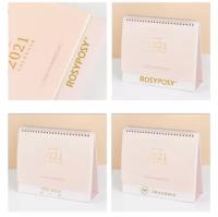 China Matte Lamination Small Monthly Desk Calendar 300 gsm Desktop Monthly Calendars for sale