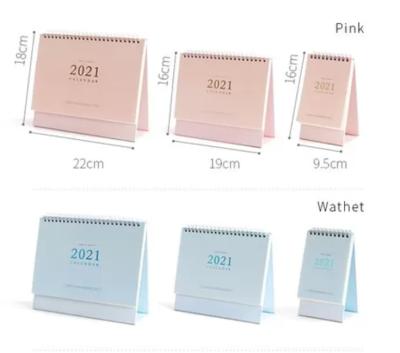 China Colorful Printed Weekly Desk Calendar 14 Sheets Promotional Desktop Calendar 230gsm for sale