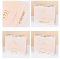 China Colorful Printed Weekly Desk Calendar 14 Sheets Promotional Desktop Calendar 230gsm for sale