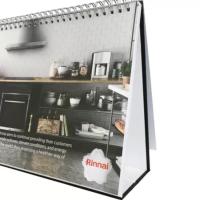 China 15 Sheets Cardboard Desk Calendar CMYK Printed Desk Base Calendar Customized for sale