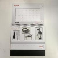 China 15 Sheets Cardboard Desk Calendar CMYK Printed Desk Base Calendar Customized for sale
