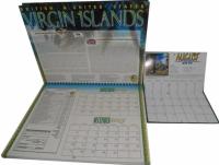 China 14 Sheets Christmas Desk Calendar Colorful Printed Desk Advent Calendar 157gsm for sale