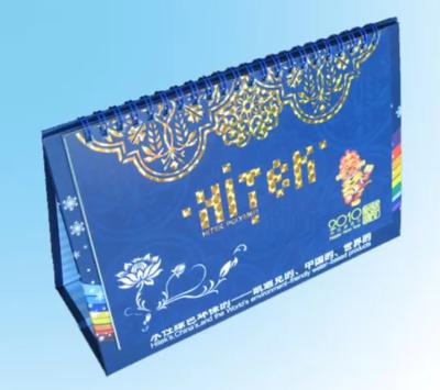 China CMYK Printed Promotional Desk Calendar 300gsm New Year Paper Calendar Custom Size for sale