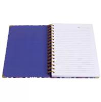 China Gold Foil Stamping Spiral Paper Notebook 100GSM - 120GSM Custom Spiral Notebook for sale