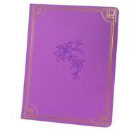 China B5 Spiral Paper Notebook Purple Spiral Bound Exercise Book With Hot Stamped Logo for sale