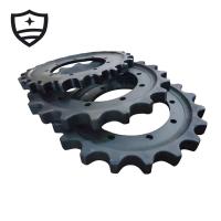 China Industry Sprocket Bulldozer Excavator Segment Sprocket Black Color for sale