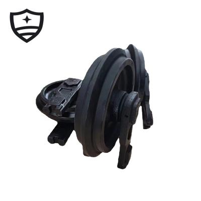 China Black E215 Excavator Track Idler Undercarriage Parts Rear Idler for sale