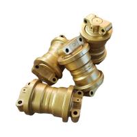 China YC85 Excavator Track Bottom Roller Yellow Double Flange Track Roller for sale
