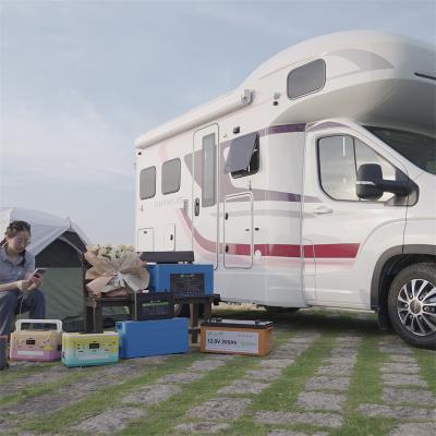 China Trailer RV LiFePO4 Battery Rechargeable BMS Solar 12.8V 12v 200ah Agm Deep Cycle Battery for sale