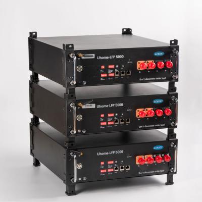 China Diy Powerwall Lifepo4 Battery 48V 100ah Server Rock Multiple Cabinets In Parallel 5kwh Household for sale