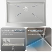 China Stainless Steel Drop in Kitchen Sink Drop in HandmadeKitchen Sinks Single Bowl Workstation Farmhouse KitchenSink for sale