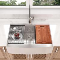 China Stainless Steel Drop in Kitchen Sink Drop in HandmadeKitchen Sinks Single Bowl Workstation Farmhouse KitchenSink for sale