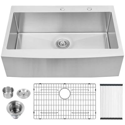 China Stainless Steel Drop in Kitchen Sink Drop in HandmadeKitchen Sinks Single Bowl Workstation Farmhouse KitchenSink for sale