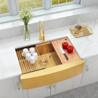 China Stainless Steel Drop in Kitchen Sink Drop in HandmadeKitchen Sinks Single Bowl Workstation Farmhouse KitchenSink for sale