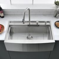 China New Arrival Farmhouse Handmade Sink Underthe Counter Basin 33 Inches Kitchen Embedded StainlessSteel Sink for sale