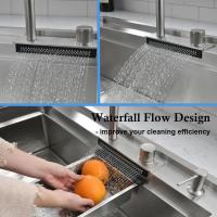 China New Arrival Farmhouse Handmade Sink Underthe Counter Basin 33 Inches Kitchen Embedded StainlessSteel Sink for sale