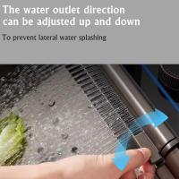 China Digital Display Stainless Steel Kitchen Sink with Nano Honeycomb and Multifunctional Waterfall Rainfall for sale