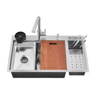 China Hot Sale Sink Set With Knife Shelves Single Bowl for Apartment Kitchen 304SS for sale