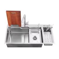 China Hot Sale Sink Set With Knife Shelves Single Bowl for Apartment Kitchen 304SS for sale