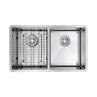 China Undermount Sink Double Bowl Kitchen Sink Stainless Steel 16 Gauge Round Corner Double BowlSink Basin for sale