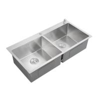 China High-quality Undermount Double Bowl Kitchen Stainless Steel Modern Smart Sink Kitchen for sale