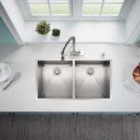 China Wholesale Price 304 Stainless Steel Kitchen Double Bowl Sinks for sale