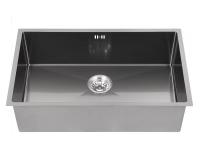 China Modern Design Single Bowl Undermount Sink Middle Basin 304 Stainless Steel Rectangular Kitchen Sink for sale