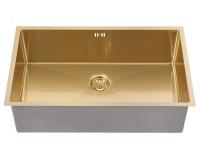 China Rose Gold England Single Bowl Stainless Steel Kitchen Sink for sale