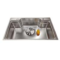 China Kitchen Sink 304 Stainless Steel Washbasin Large Capacity Korean Style Large Single Sink Dishwashing Sink for sale
