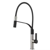 China Brass Deck Mounted Single Hole Kitchen Sink Faucet Mixer Tap with Flexible Spout for sale