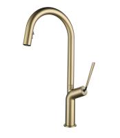 China All Copper Modern Kitchen Faucet Classic Style with Pull Out Sprayer for sale