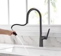 China Modern Contemporary Gold Kitchen Faucet Ceramic Kitchen Mixer Tap Water Taps Classic Hot Cold Sink Faucet for Kitchen for sale