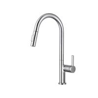 China Deck Mounted Single Hole Kitchen Sink Faucets with Pull Down Sprayer for sale