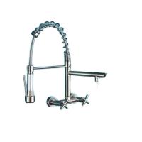China High Quality Modern Single-Handle Stainless Steel Kitchen Faucet Anti-Splash Dual Water Hot/Cold Ceramic Faucet Basin Faucet for sale
