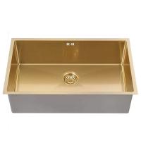 China Modern Design Single Bowl Undermount Sink Middle Basin 304 Stainless Steel Rectangular Kitchen Sink for sale