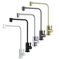 China Deck Mounted Brass Sinks with Ceramic Valve Core Single Handle and Brushed Surface Treatment for Single Hole Installation for sale