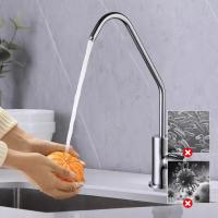 China Chrome Single Hole Cold Basin Faucet Water Mixer Drinking Water Filter Faucet for Water Filtration System for sale