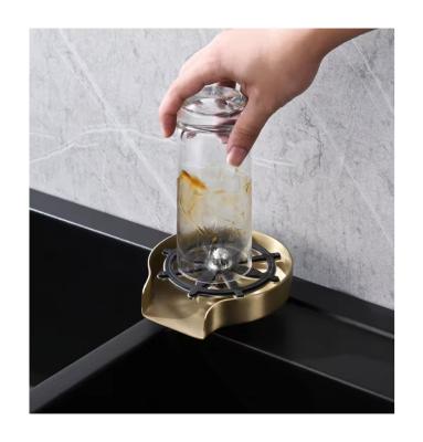 China New Product 2024 Custom Luxury Gold High Pressure Automatic Cup Washer Glass Rinser Bar Accessories Kitchen Tools for sale