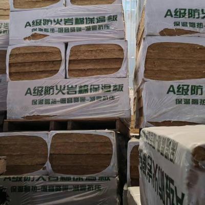 China Fireproof Rock Wool Board with 0.038 W/mK Thermal Conductivity and -268℃ to 650℃ Temperature Resistance for Moisture-Resistant Insulation for sale